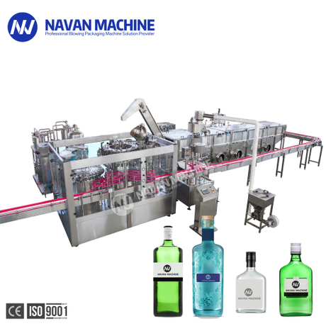 Automatic Gin Vodka Whiskey Wine Bottle Filling Machine Liquor Glass ...