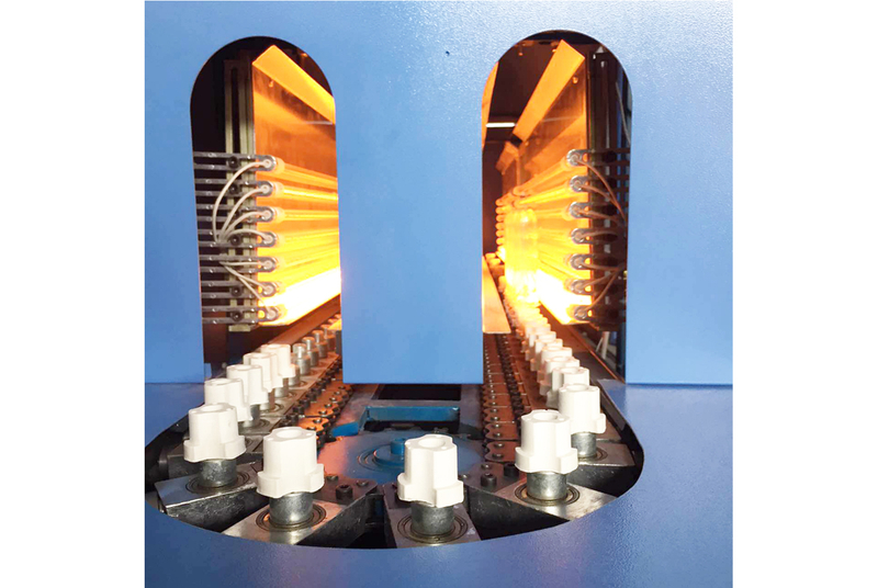 Two Cavities 800-1000BPH Semi Automatic 0.2 - 2.0L PET Bottle Stretch ...