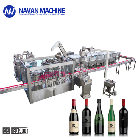 Alcohol Bottling Gin Automatic Glass Bottled Alcohol Wine Bottling Line ...